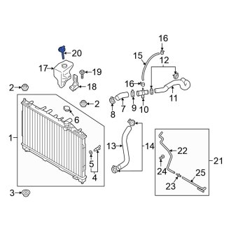Mitsubishi Montero Coolant Overflow Tanks — CARiD.com
