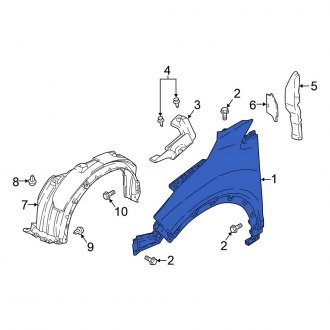 Mitsubishi Eclipse Cross OEM Fenders | Factory Front & Rear Fenders ...