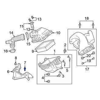Mitsubishi Outlander Sport OEM Air Intake Parts | Filters, Manifolds ...