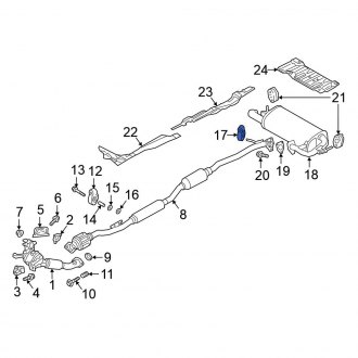 Mitsubishi Outlander Sport OEM Exhaust Parts | Systems, Tips, Pipes ...