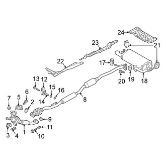 2019 Mitsubishi Eclipse Cross OEM Exhaust Parts - Systems, Tips | CARiD