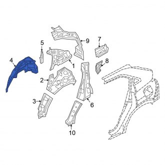 Mitsubishi Eclipse Cross Inner Fenders | Wells, Liners, Shields — CARiD.com