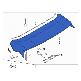 Mitsubishi Eclipse Cross Factory Style Rear Spoilers | CARiD