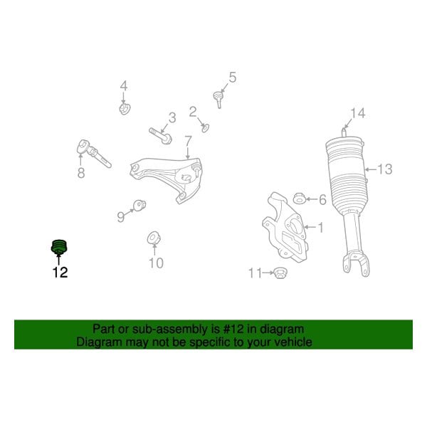 Ram OE 5154659AC - Rear Suspension Control Arm Bumper