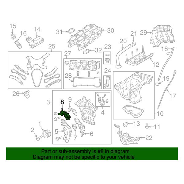 Mopar® 05184653AF - Engine Coolant Crossover Pipe