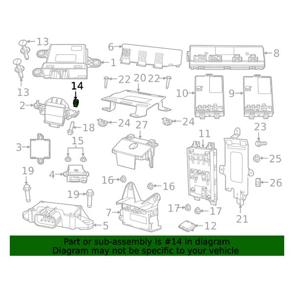 Mopar® - Body Control Module Nut