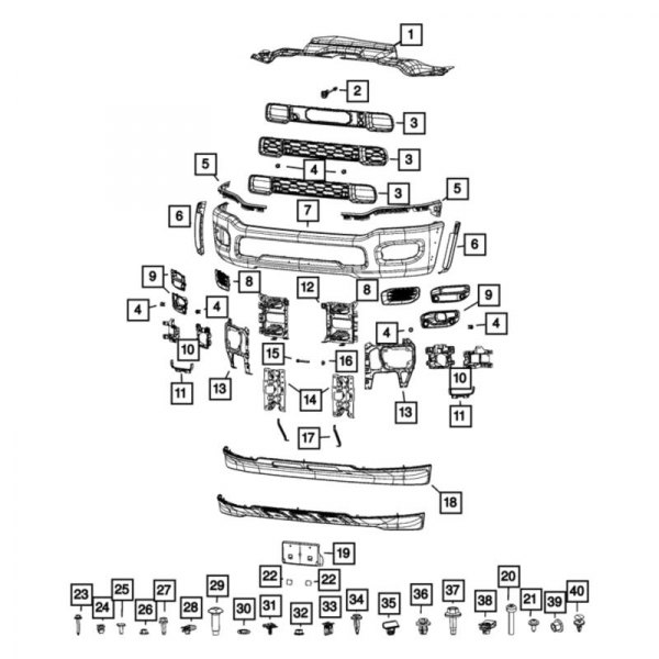 Mopar® 06512822AA - Nut