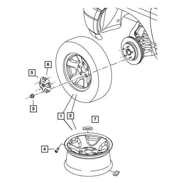 Mopar® 1BV70PAKAA - Alloy Factory Wheel