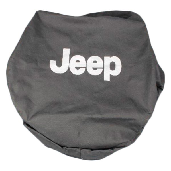 Mopar® 1eb891x7aa 34 Black Spare Tire Cover With White Jeep Logo