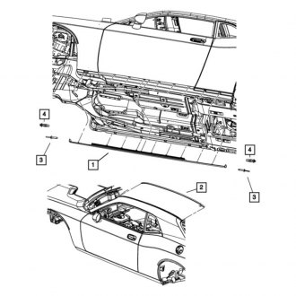 Dodge Challenger Roof Seals & Moldings | CARiD