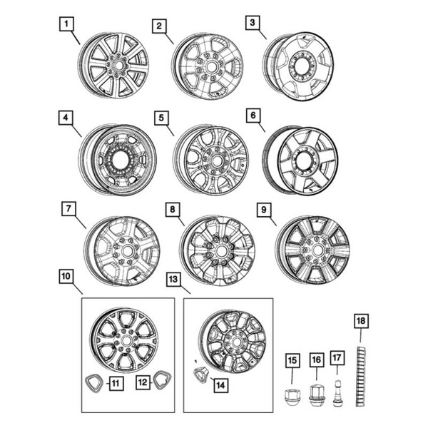 Mopar® 1VQ86RUWAA - Wheel-Aluminum