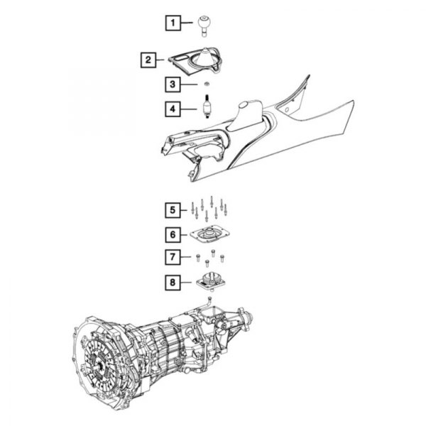 Mopar® 1YS01YSAAD - Console Shifter Bezel