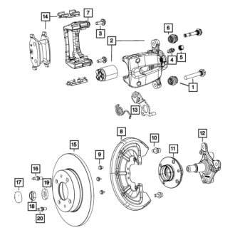 Mopar™ Brakes - Brake Rotors, Brake Calipers, Brake Lines & Hoses ...