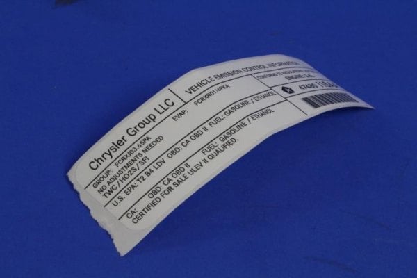 Mopar® 47480115AA - Vehicle Emission Control Information Label