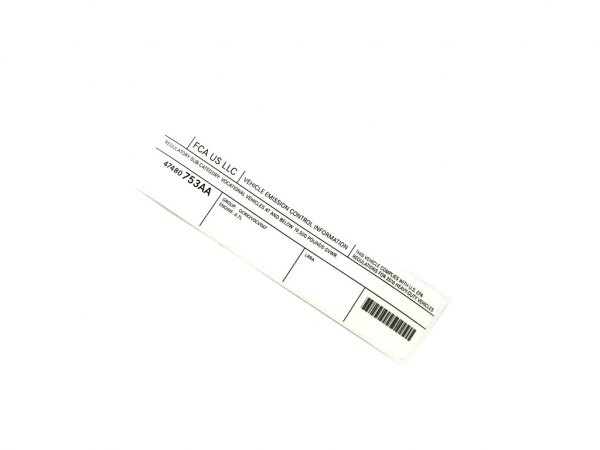 Mopar® 47480753AA - Vehicle Emission Control Information Label