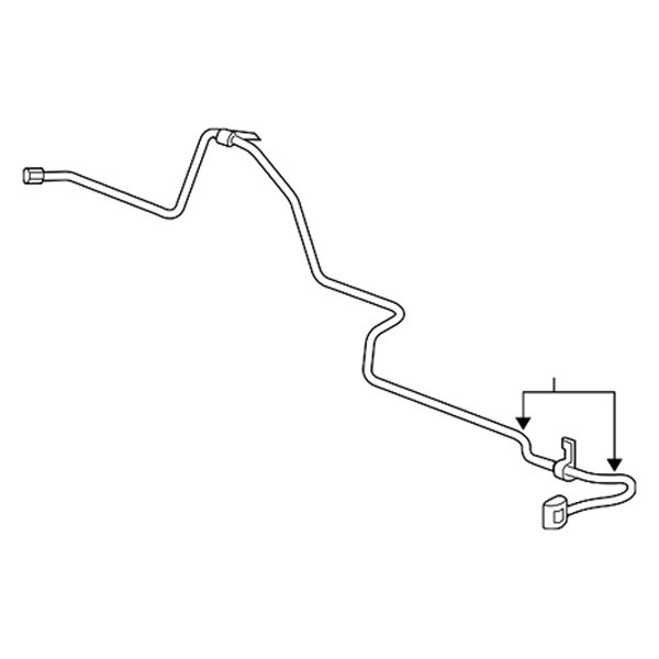 Mopar® 52121635AF - Front or Rear Driver Side Brake Hydraulic Hose Set