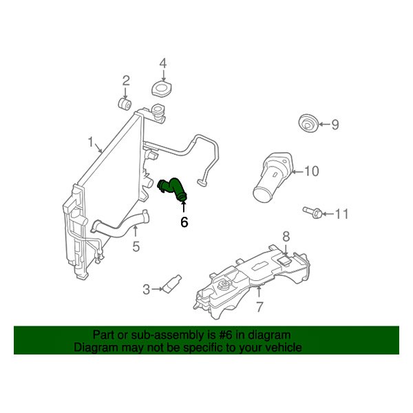 Mopar® 55037849AI - Engine Coolant Radiator Hose