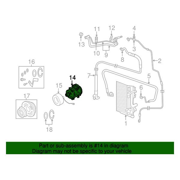 Mopar® 55111035AB - A/C Compressor