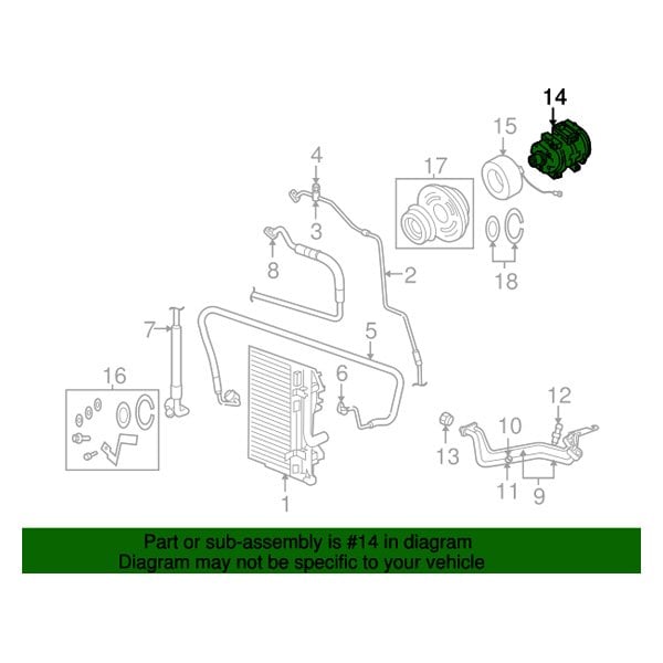 Mopar® 55111096AC - A/C Compressor