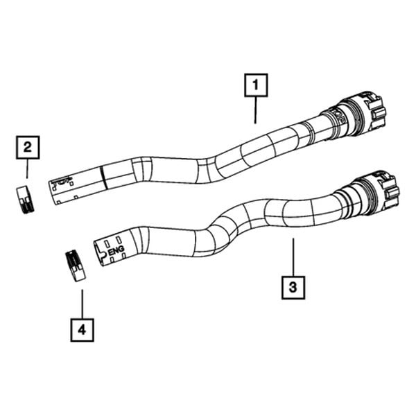 Mopar® 55111479AC - HVAC Heater Hose