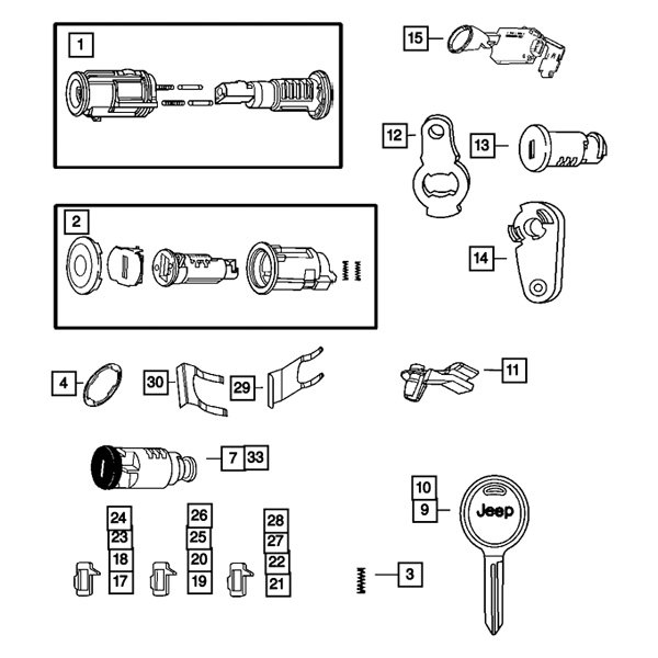 Mopar® 55235561 - Door Lock Gasket