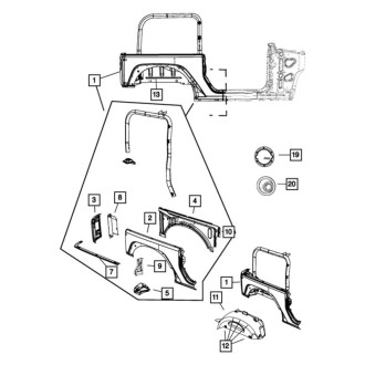 Jeep OE™ Quarter Panels | CARiD