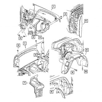Jeep Commander OEM Fenders | Factory Front & Rear Fenders — CARiD.com