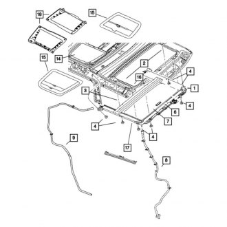 Jeep Commander OEM Roofs & Parts | Panels, Drip Rails — CARiD.com