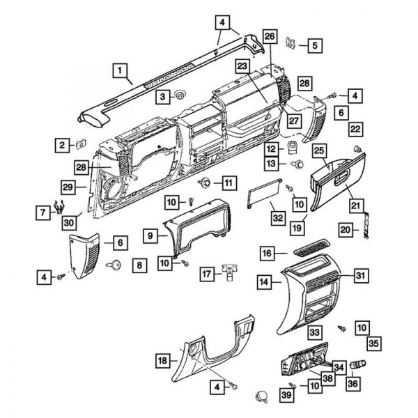 Mopar® 56047065AA - Body Access Plug