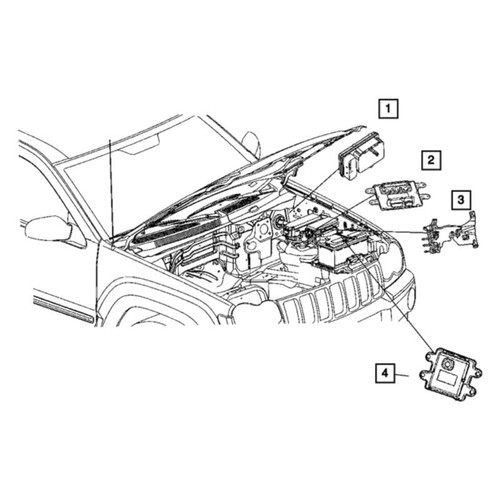 Mopar® 56050148aj Engine Control Module Bracket 4178