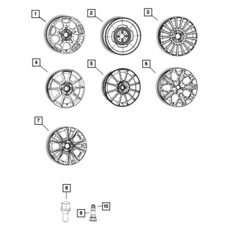 Fiat 500 OEM Wheels | Original Steel & Alloy Wheels — CARiD.com