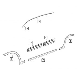 Fiat 500 OEM Roofs & Parts - Panels, Drip Rails | CARiD