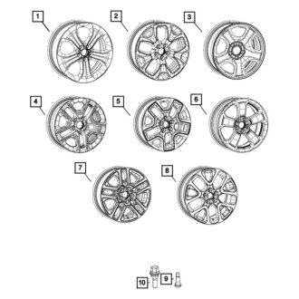 Jeep Compass OEM Wheels - Original Steel & Alloy Wheels | CARiD