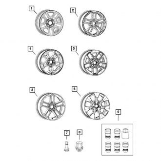 Jeep Wrangler OEM Wheels & Tires | Lug Nuts, TPMS Sensors — CARiD.com
