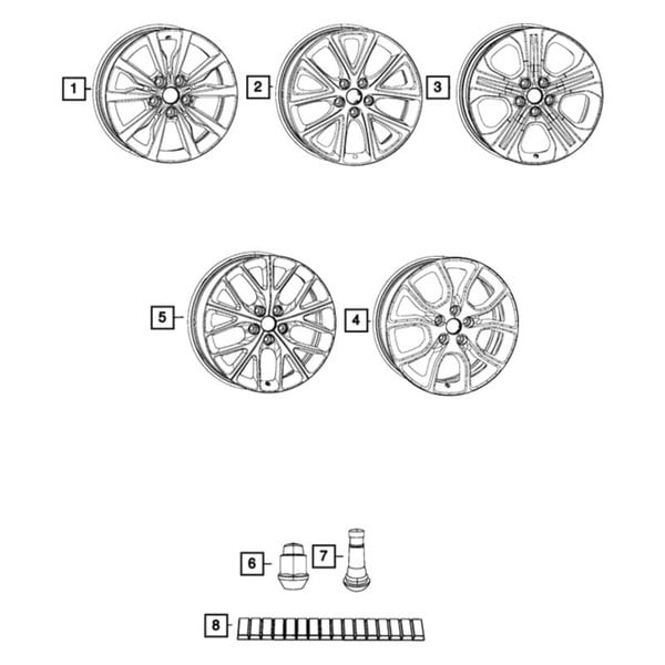 Mopar® 5XK97LAUAA - Wheel