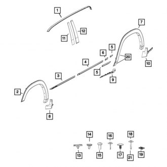 Dodge Ram Door Moldings - Side, Edge, Belt | CARiD