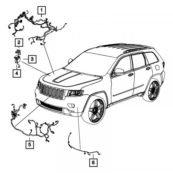 Mopar® 68023317AM - Front End Module Wiring