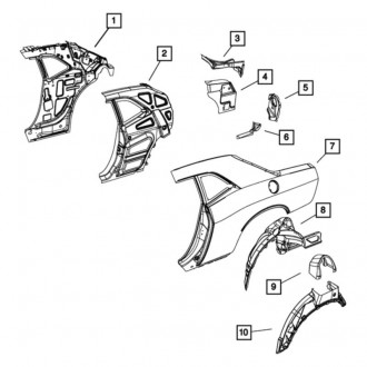 Dodge Challenger OEM Quarter Panels & Parts | Rear & Front — CARiD.com