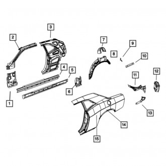 Dodge Challenger OEM Quarter Panels & Parts | Rear & Front — CARiD.com