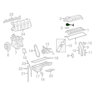 Chrysler Crossfire Engine Valve Covers & Parts - Gaskets, Bolts | CARiD