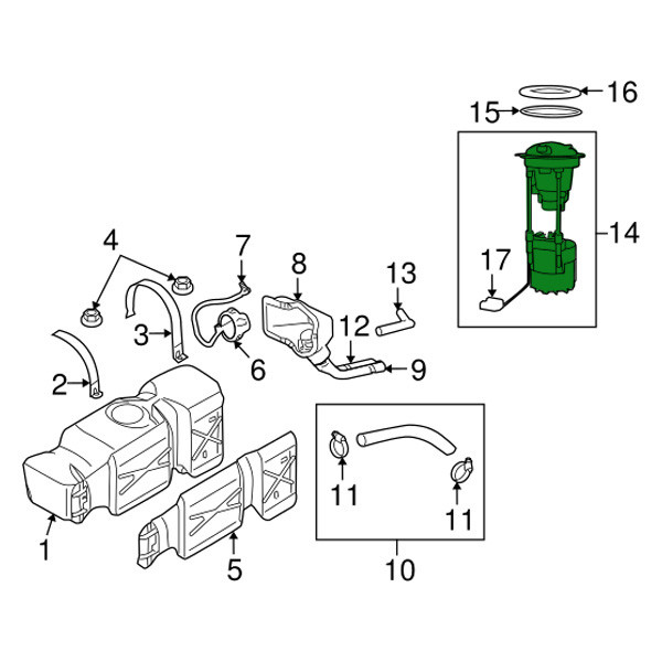 Ram OE 68050948AB - Fuel Pump and Sender Assembly