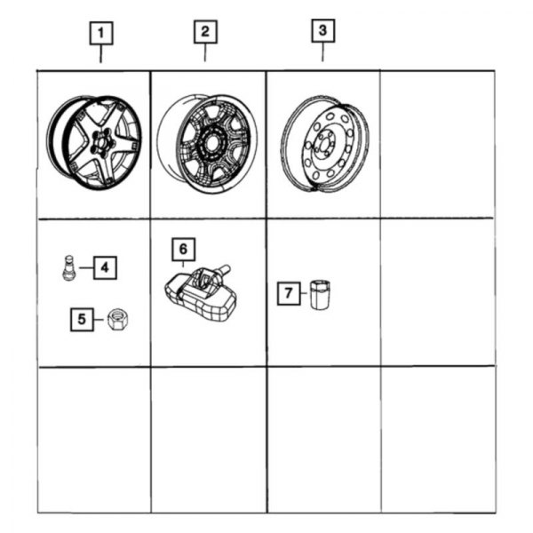 Mopar® 68051680AA - Aluminum Wheel