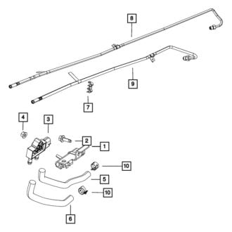Exhaust Gas Differential Pressure Sensor Pipes | CARiD