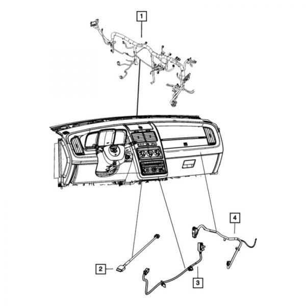 Mopar® 68104507AC - Instrument Panel Wiring