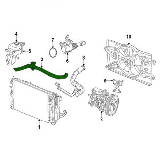 Chrysler 200 Radiator Hoses & Clamps - Lower, Upper | CARiD
