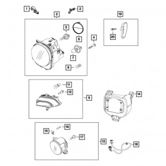 Alfa Romeo Stelvio OEM Headlight Components — CARiD.com
