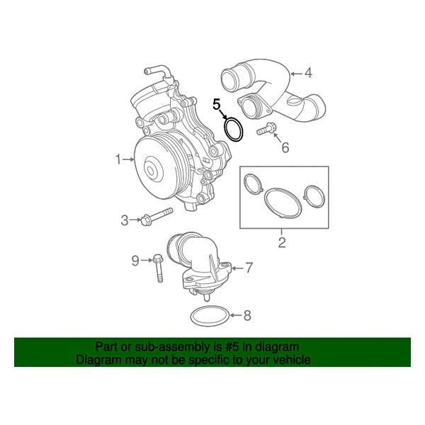 Mopar® 68147586AA - Engine Coolant Hose