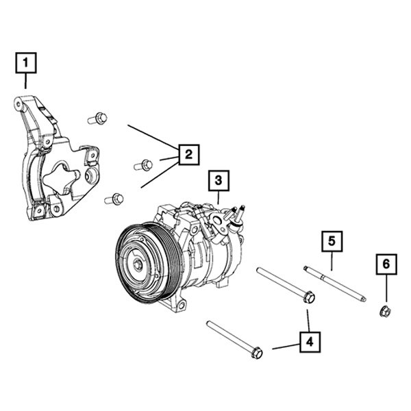 Mopar® 68148383AA - A/C Compressor Bracket
