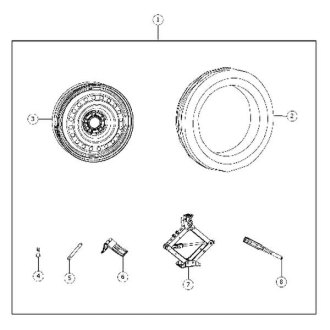Jeep OEM Spare Tire Covers & Carriers - Bumper & Body Mount | CARiD