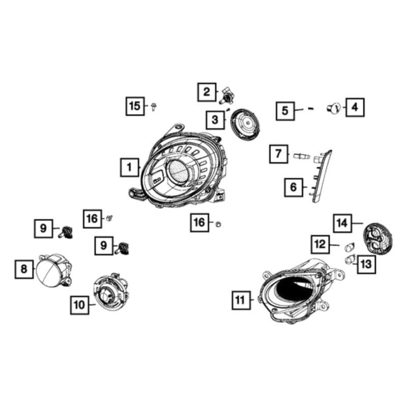 Mopar® 68204364AA - Headlamp Cap